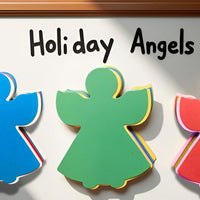 Angels Cutouts, Paper Angel Cut-Outs Assorted for Crafts