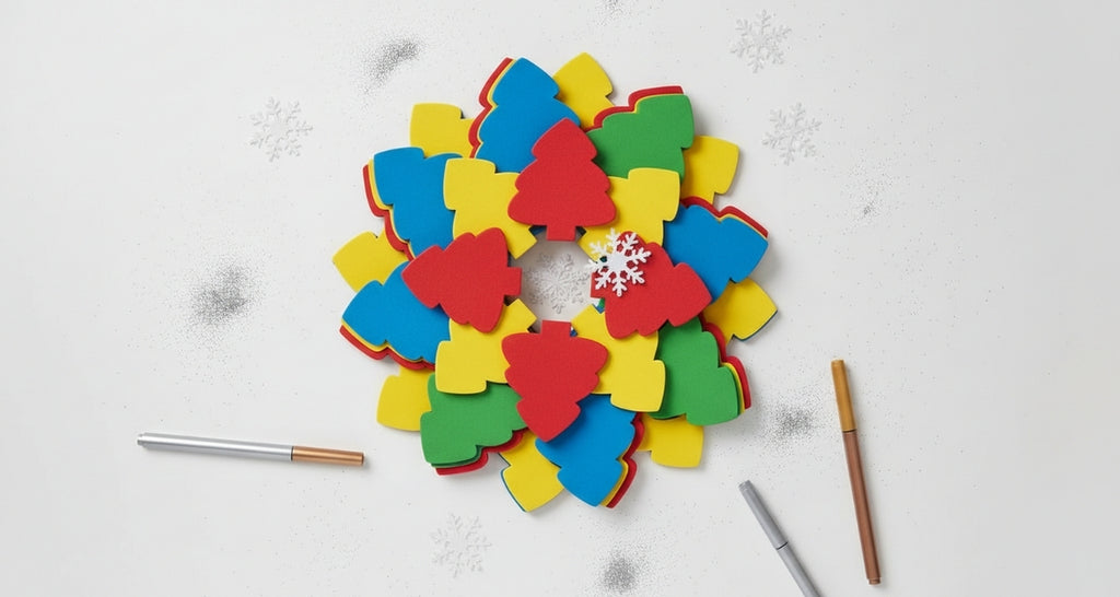 SHAPES ETC. Small Assorted Color Creative Foam Cut-Outs - Assorted Eve