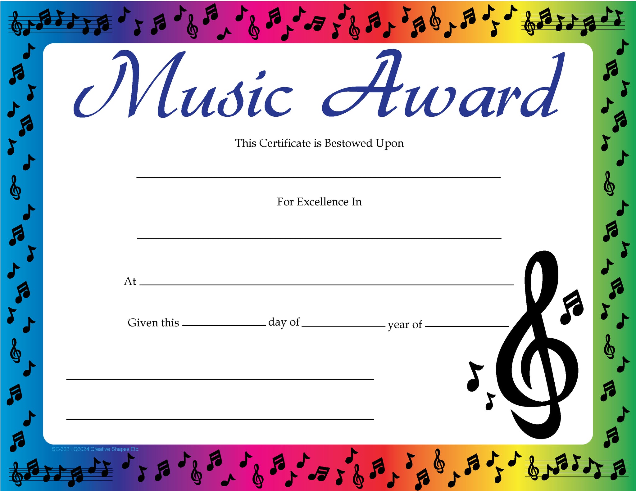 Music Award Certificates | Musical Certificate Templates & Printables