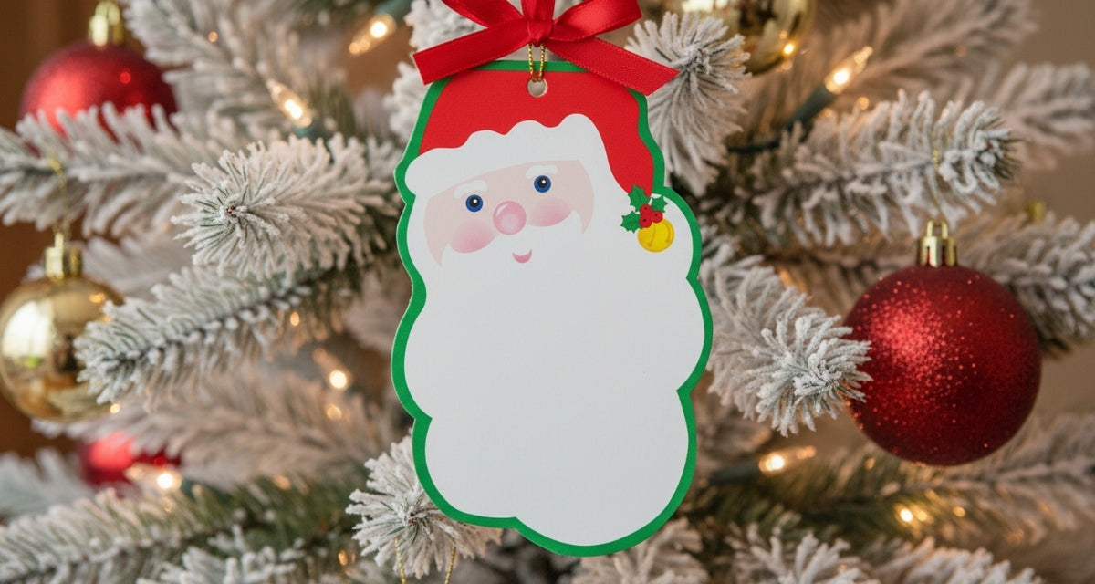 Santa Face Notepad for Festive Notes and Classroom Bulletin Board
