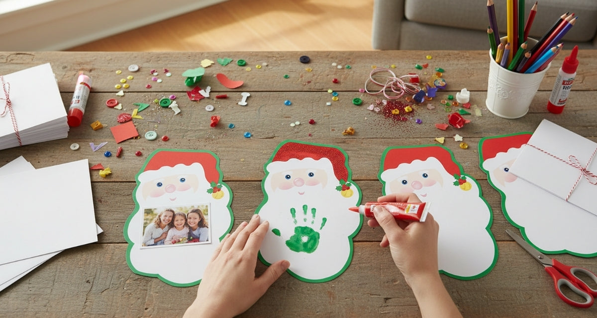 Santa Face Notepad for Festive Notes and Classroom Bulletin Board