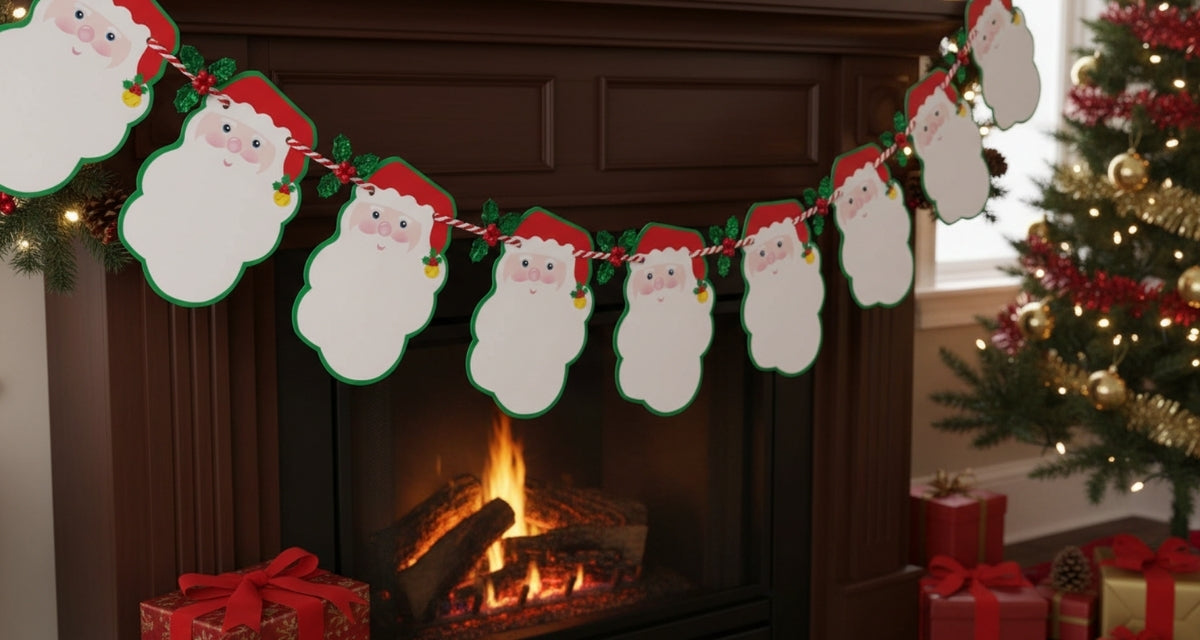 Santa Face Notepad for Festive Notes and Classroom Bulletin Board