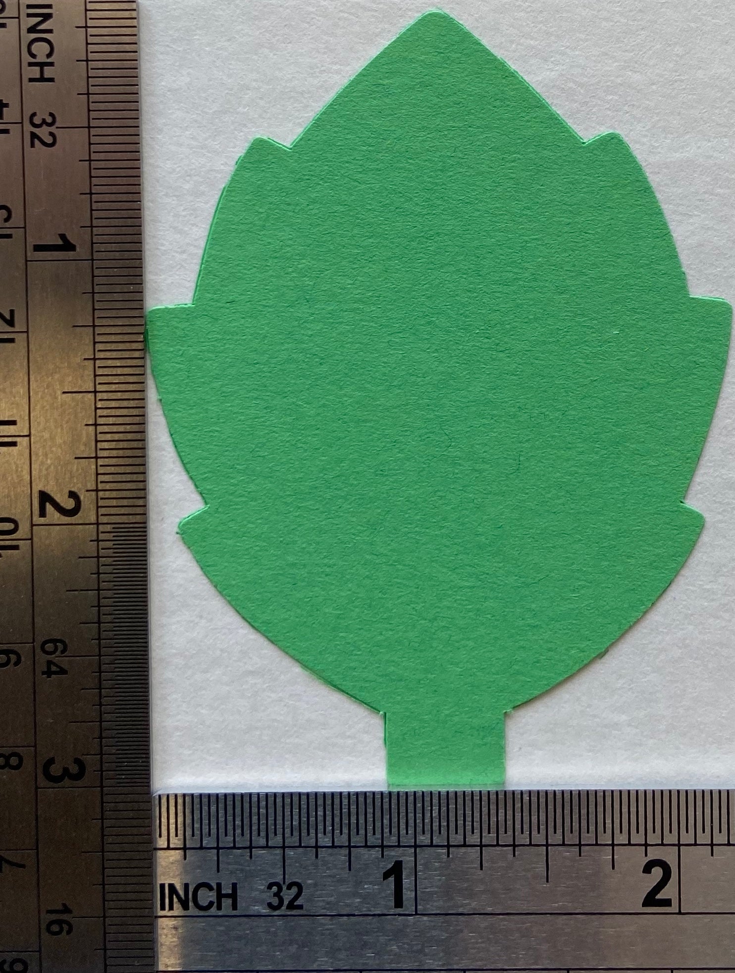 SHAPES ETC. Small Single Color Cut-Out - Green Leaf