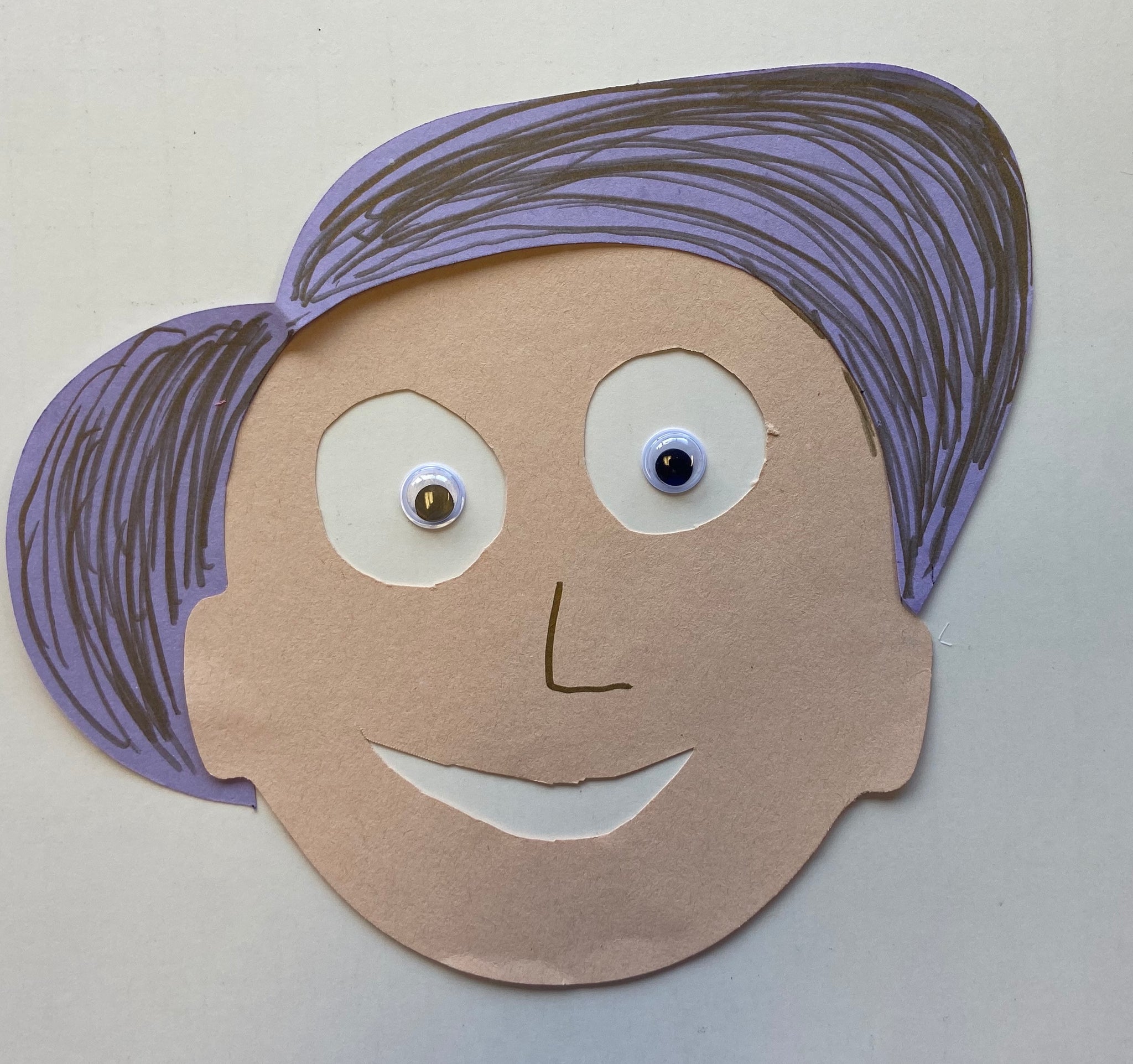 SHAPES ETC. Large Single Color Cut-Out - Face