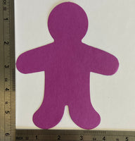 Person Large Assorted Color Creative Cut-Outs- 5.5"