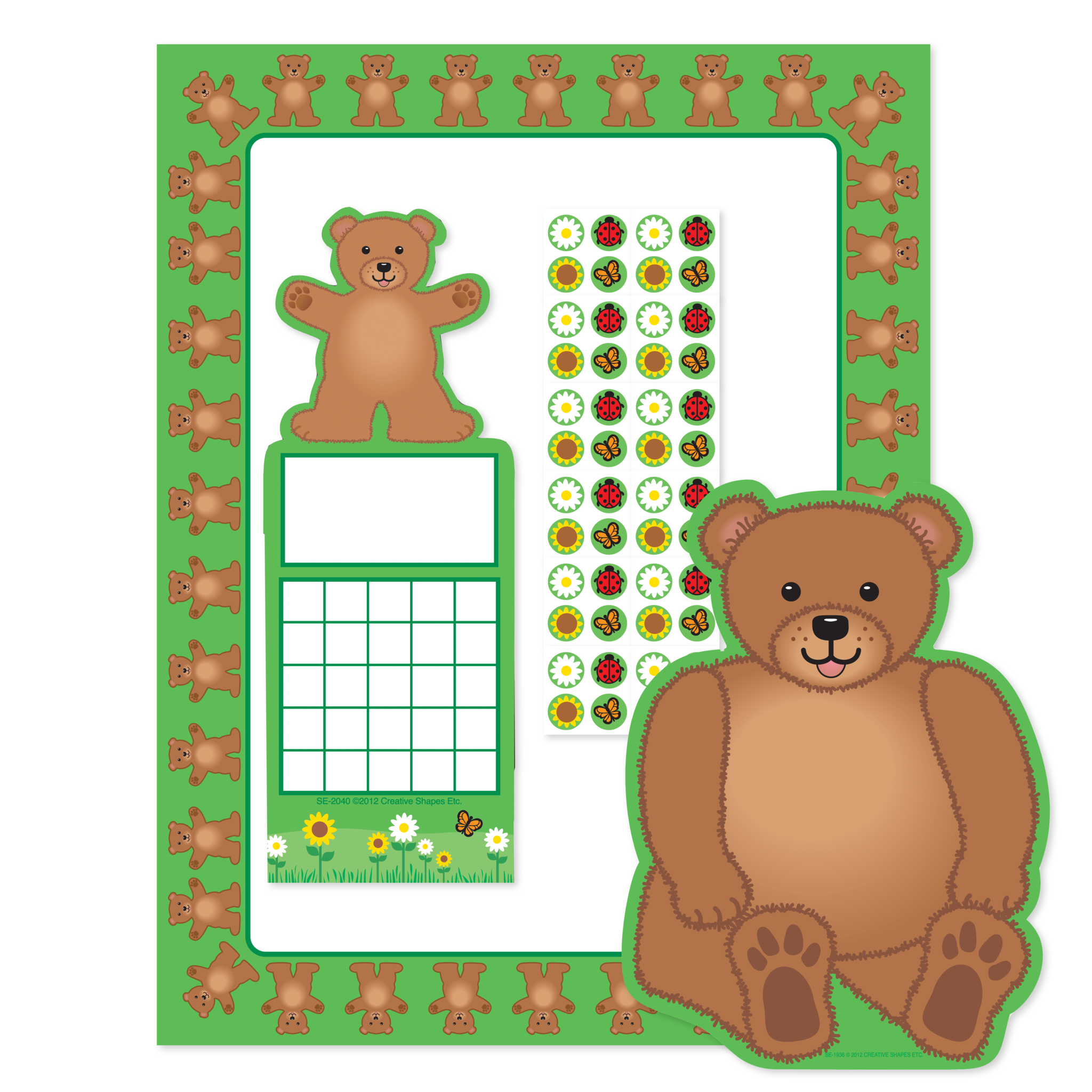 SHAPES ETC.SHAPES ETC. Stationery Set - Teddy Bear