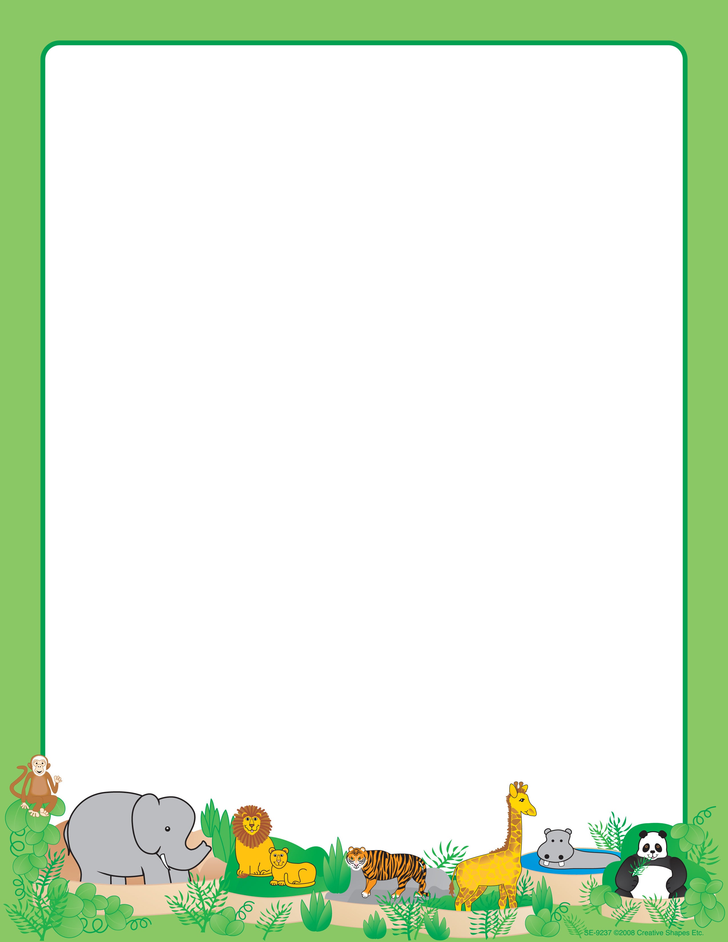 Animal Borders For Paper