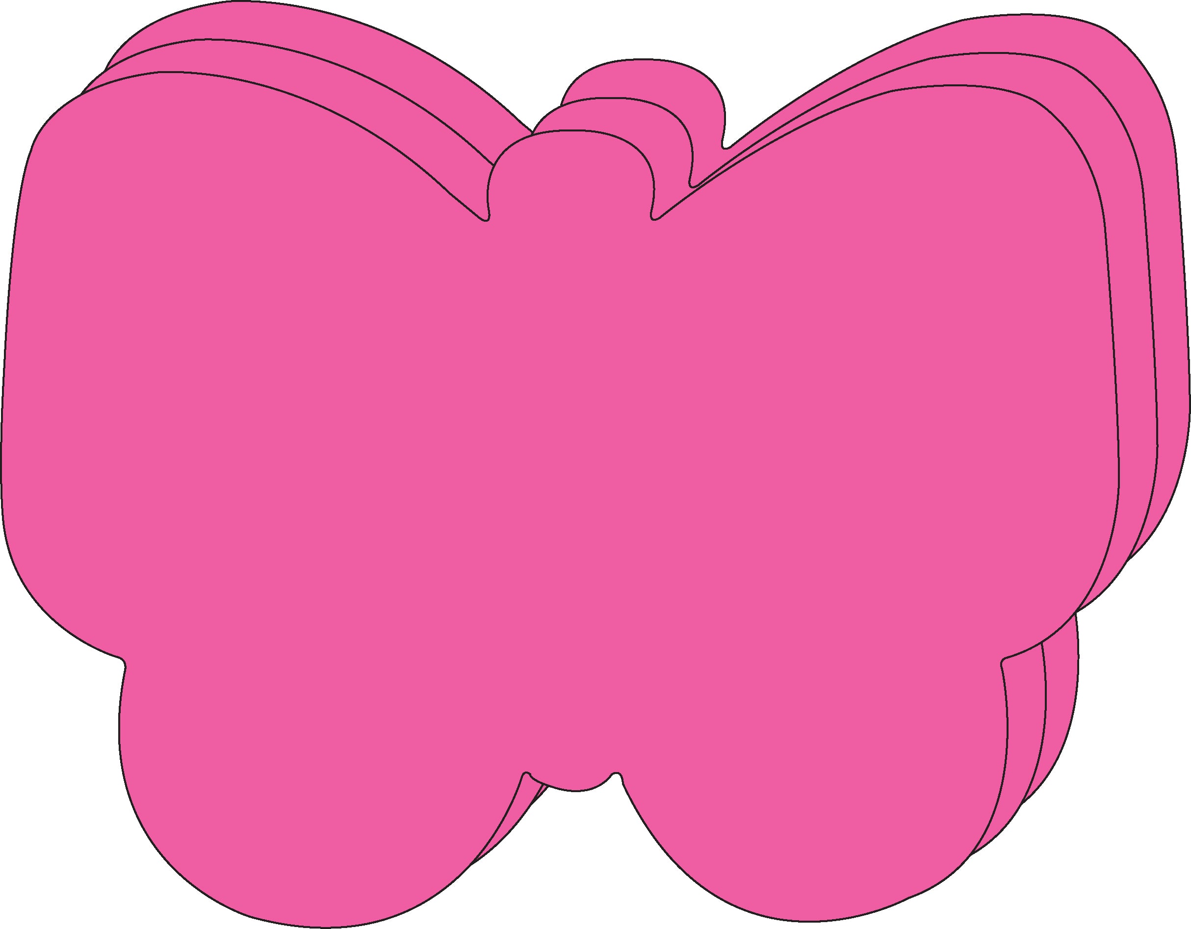 Butterfly Cut Out Shape